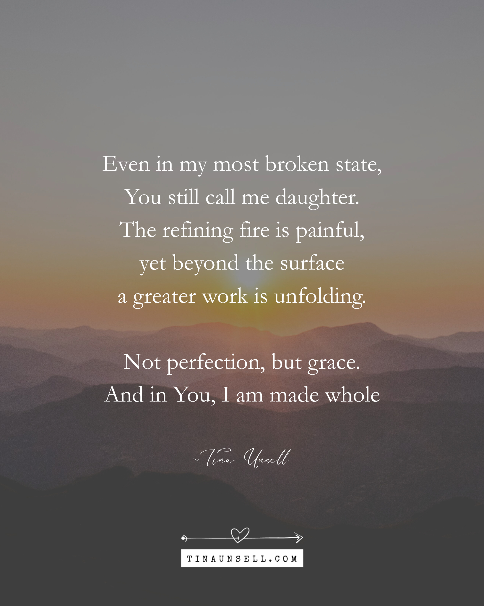 Refined by Fire, Rising in Grace – Tina Unsell